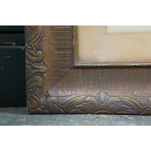 Antique Ernest C Rost Old Elm Road Country Landscape Etching 36" | Chairish