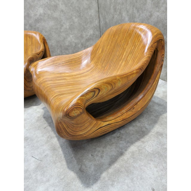 1970s Vintage Modern Strata Chair Styled After Stew - Pair | Chairish