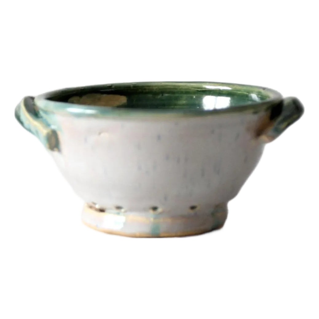 Vintage Studio Pottery Colander | Chairish