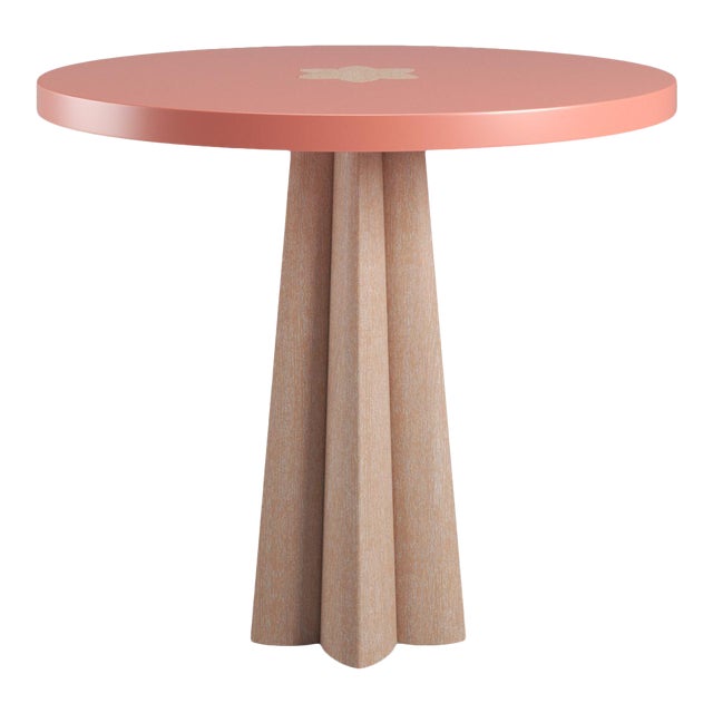 Danielle Natural Cerused Oak Side Table - Coral Gables | Chairish