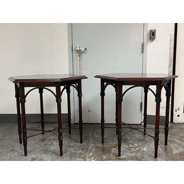 Therien Studio Workshop Hexagonal Macassar Occasional Tables, a Pair ...