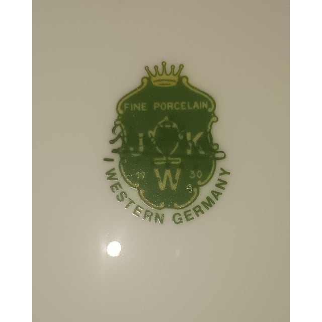 Early 20th Century JKW West Germany 22k Gold Trimmed Plates With ...