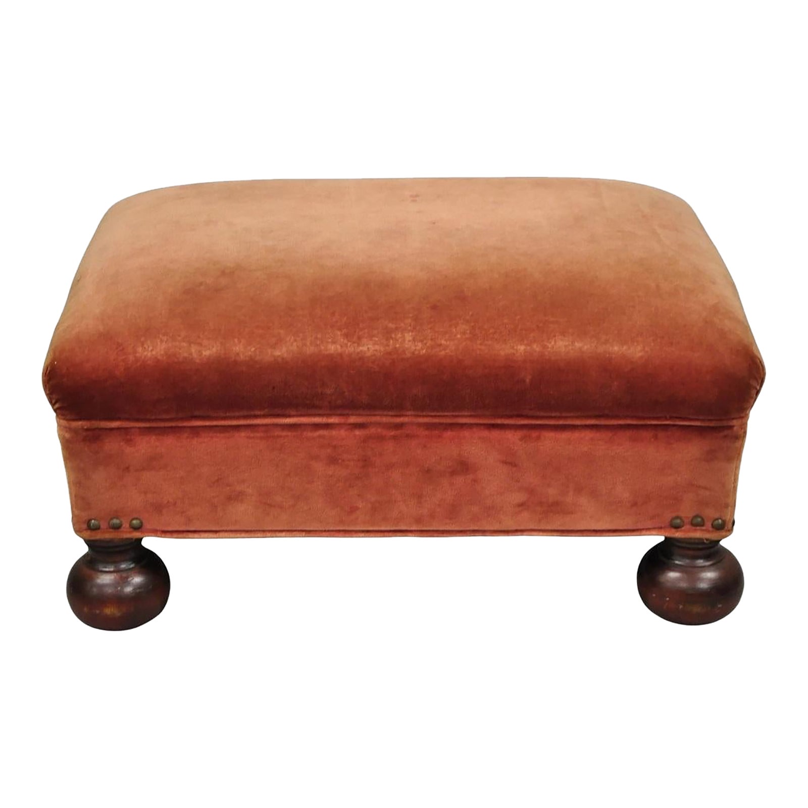 Early 20th Century Vintage Jacobean William & Mary Walnut Bun Feet ...