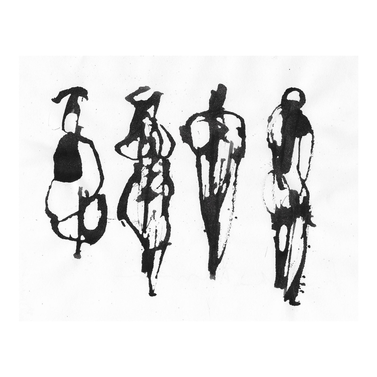 1991 Mark Dorman Modern Figure Studies Painting | Chairish
