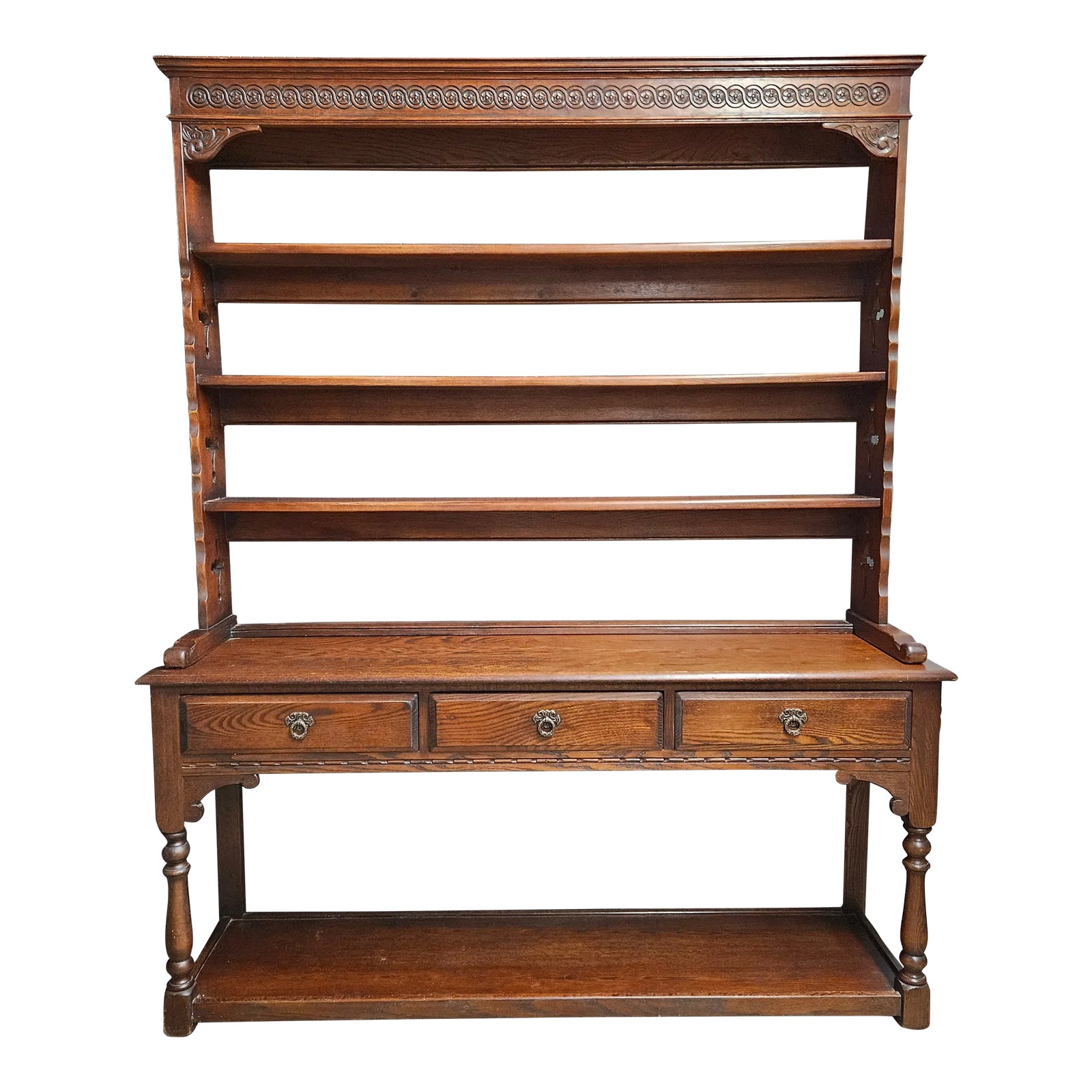 1950s Old Charm Collection by Wood Bros Furniture Oak Open Back Dresser ...