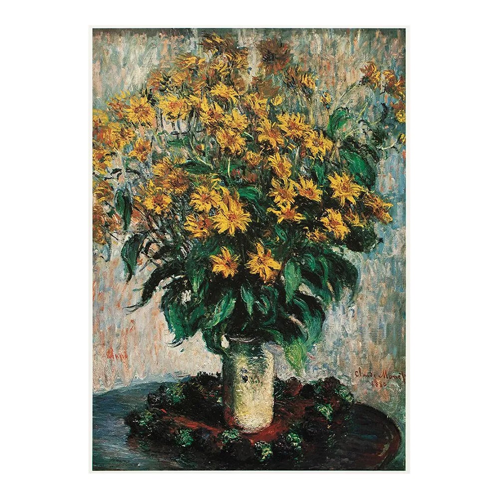 1977 After Claude Monet "Vase of Chrysanthemums", Large Full-Color ...