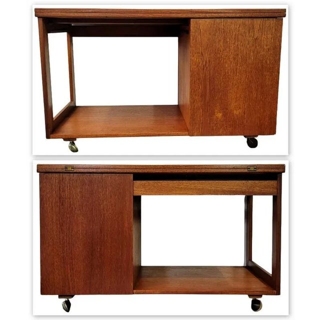 1960s Mid-Century Danish Modern Teak Wood Metamorphic Coffee Table ...