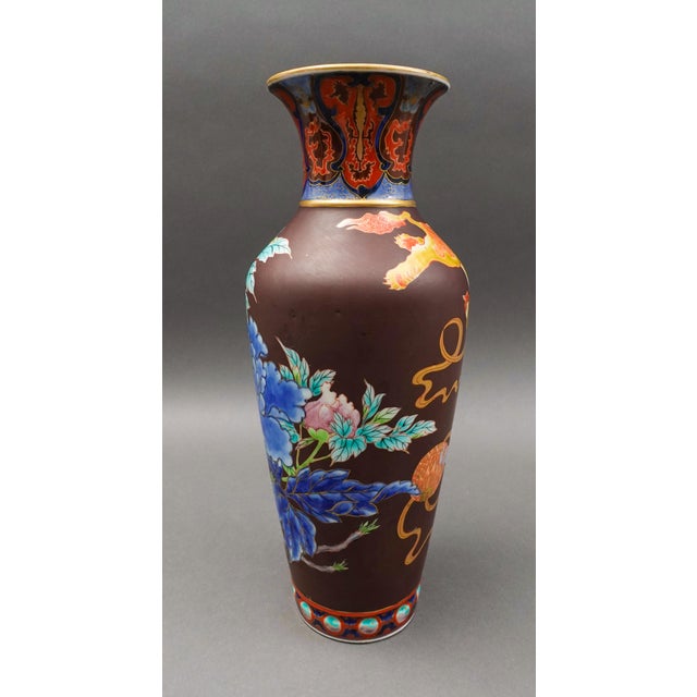 Mid 20th Century Chinese Signed Old Cloisonne on Porcelain Floral Foo ...