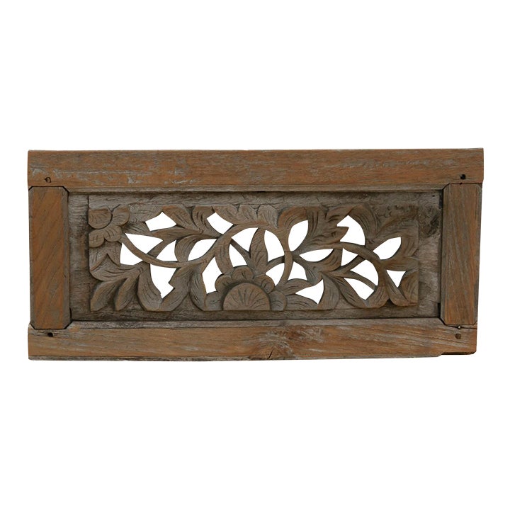 Antique Carved Wooden Building Relic | Chairish