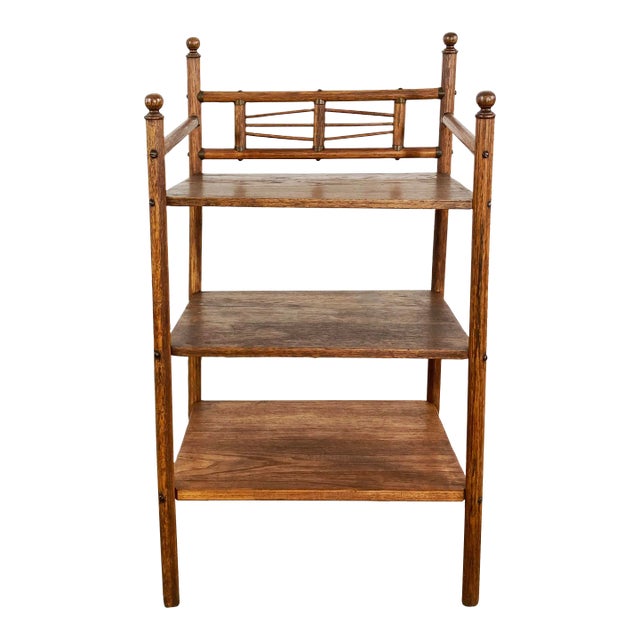 Vintage Tiered Wood Shelf | Chairish