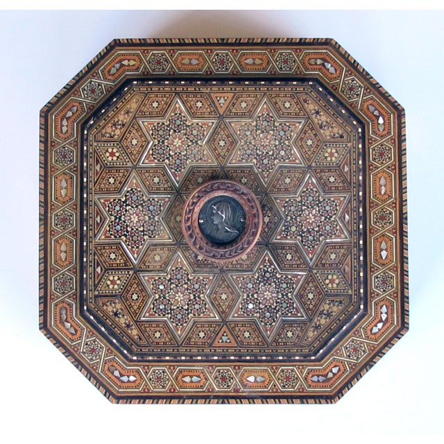 Crafted and Large Middle Eastern Micro-Mosaic Marquetry Inlaid ...