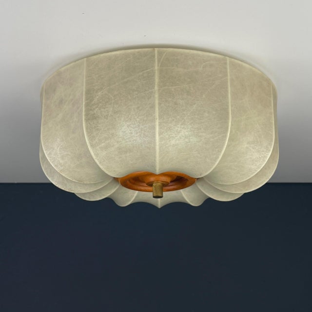 1960s Cocoon Ceiling Lamp by Friedel Wauer for Goldkant Leuchten ...