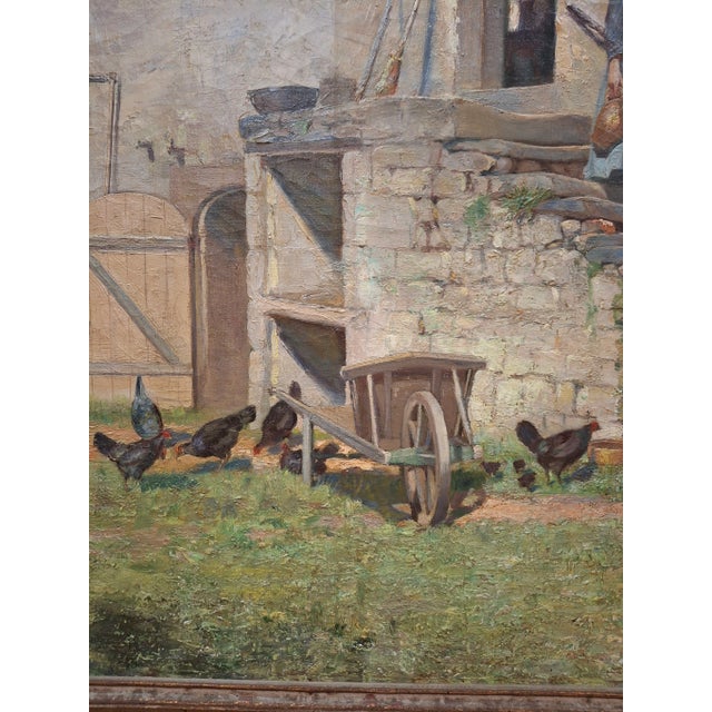 Edwin A. Turner (1854-1899) Large Scale 19th Century European Farm ...