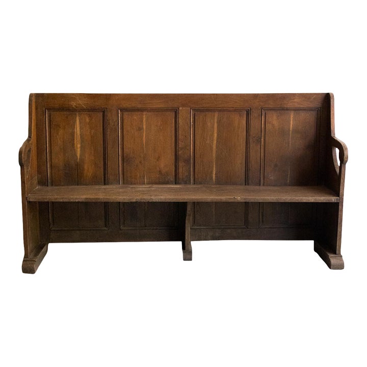 Early 19th Century Antique Church Pew | Chairish
