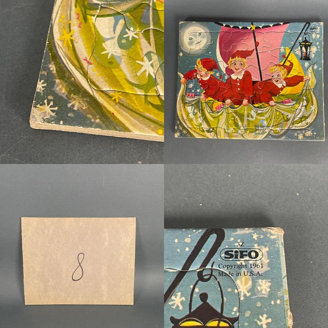 Vintage 60s Hall Playskool Sifo Mixed Lot of 7 Frame Tray Puzzles All ...