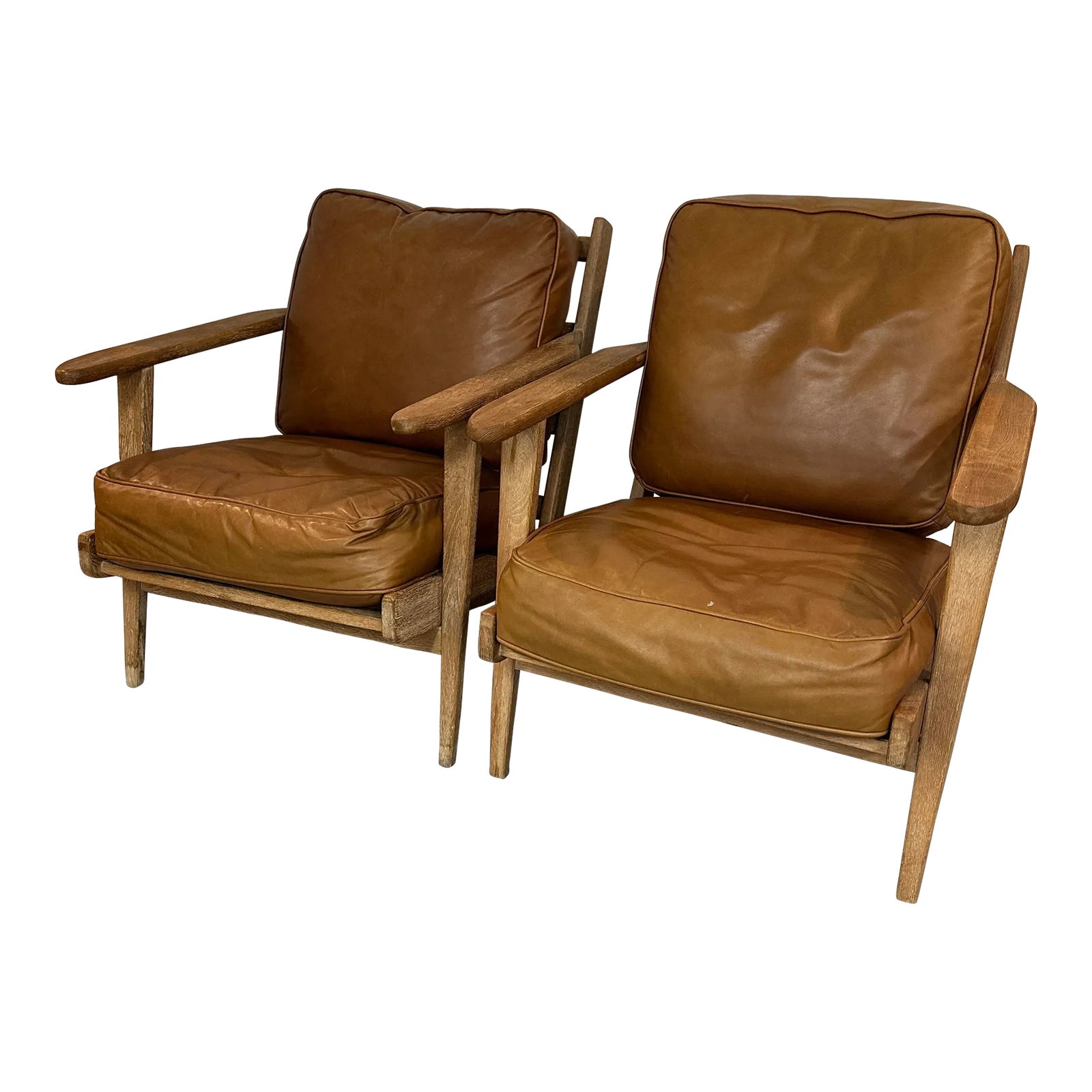 Pair of Four Hands Brooks Lounge Chairs | Chairish