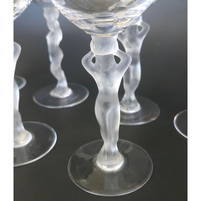 1960s Bayel Bacchante French Crystal Claret Wine Glasses- Set of 8 ...