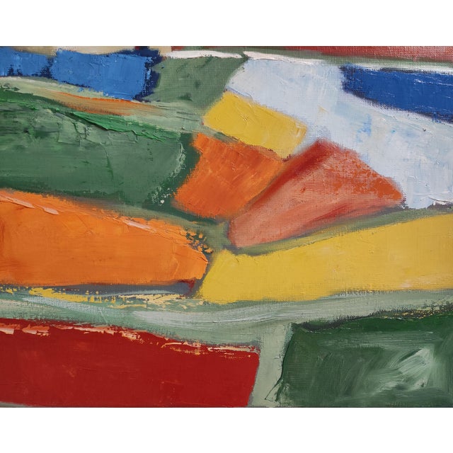 Choral Des Couleurs, Abstract Landscape, Modern Painting Framed by ...