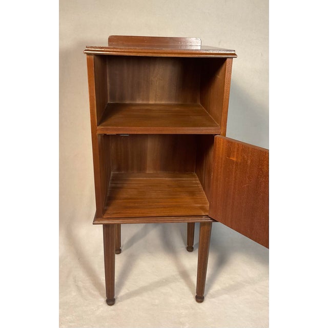 Mid Century Modern Cabinet Telephone Side Table Burl Maple, 1960s ...