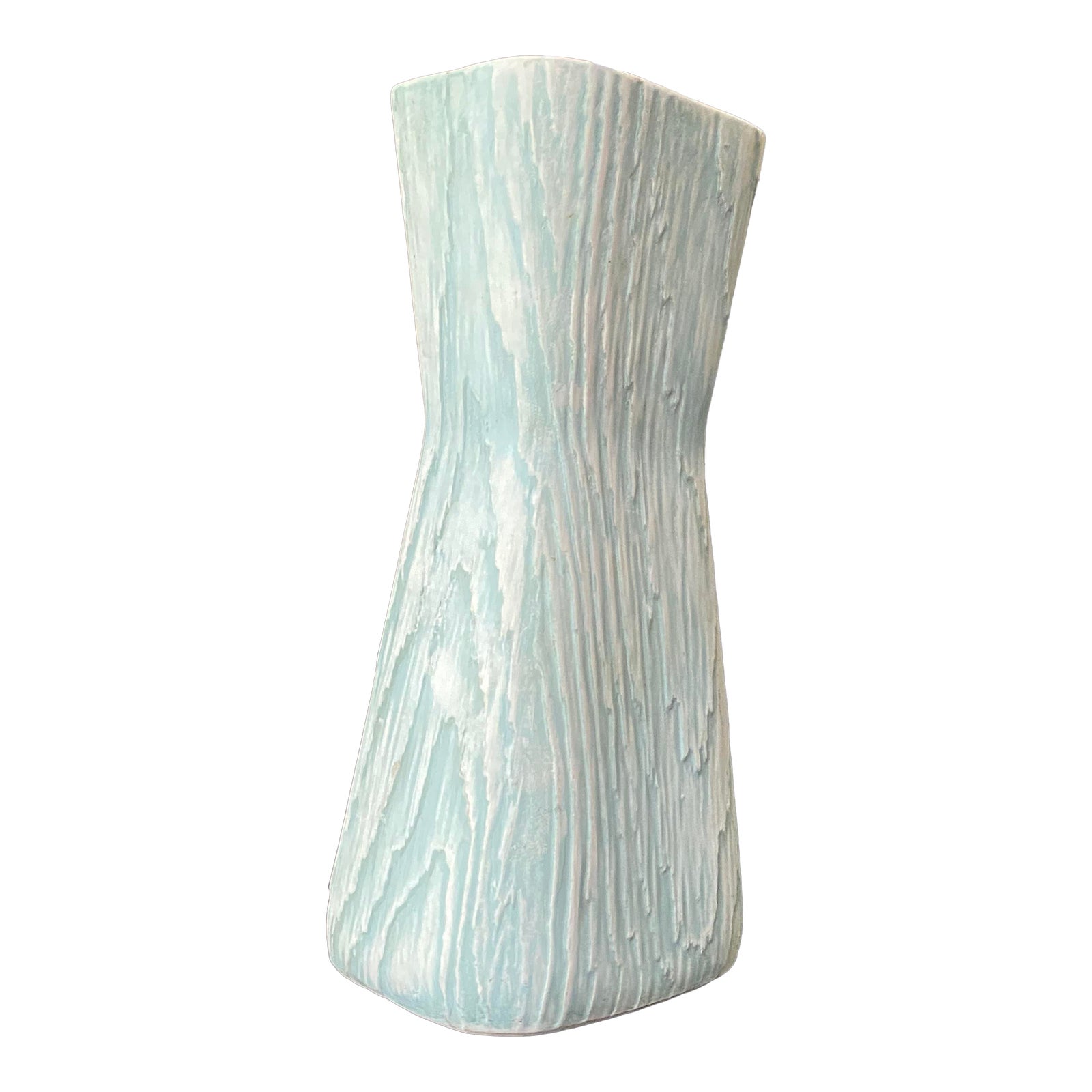 MCM Mellow Minty Green Tall Shawnee Atomic Age Pottery Vase | Chairish