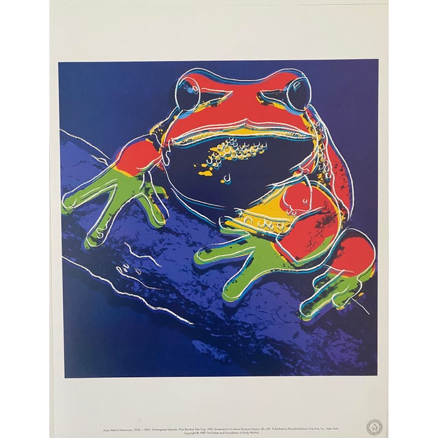 1980s Andy Warhol Foundation "Pine Barrens Tree Frog - 1983” Endangered ...