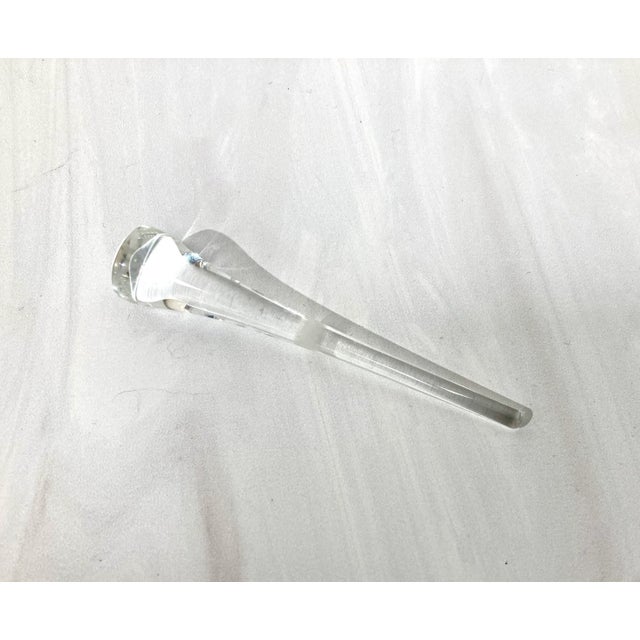 Vintage Young & Constantin Signed Art Glass Aqua Perfume Bottle | Chairish