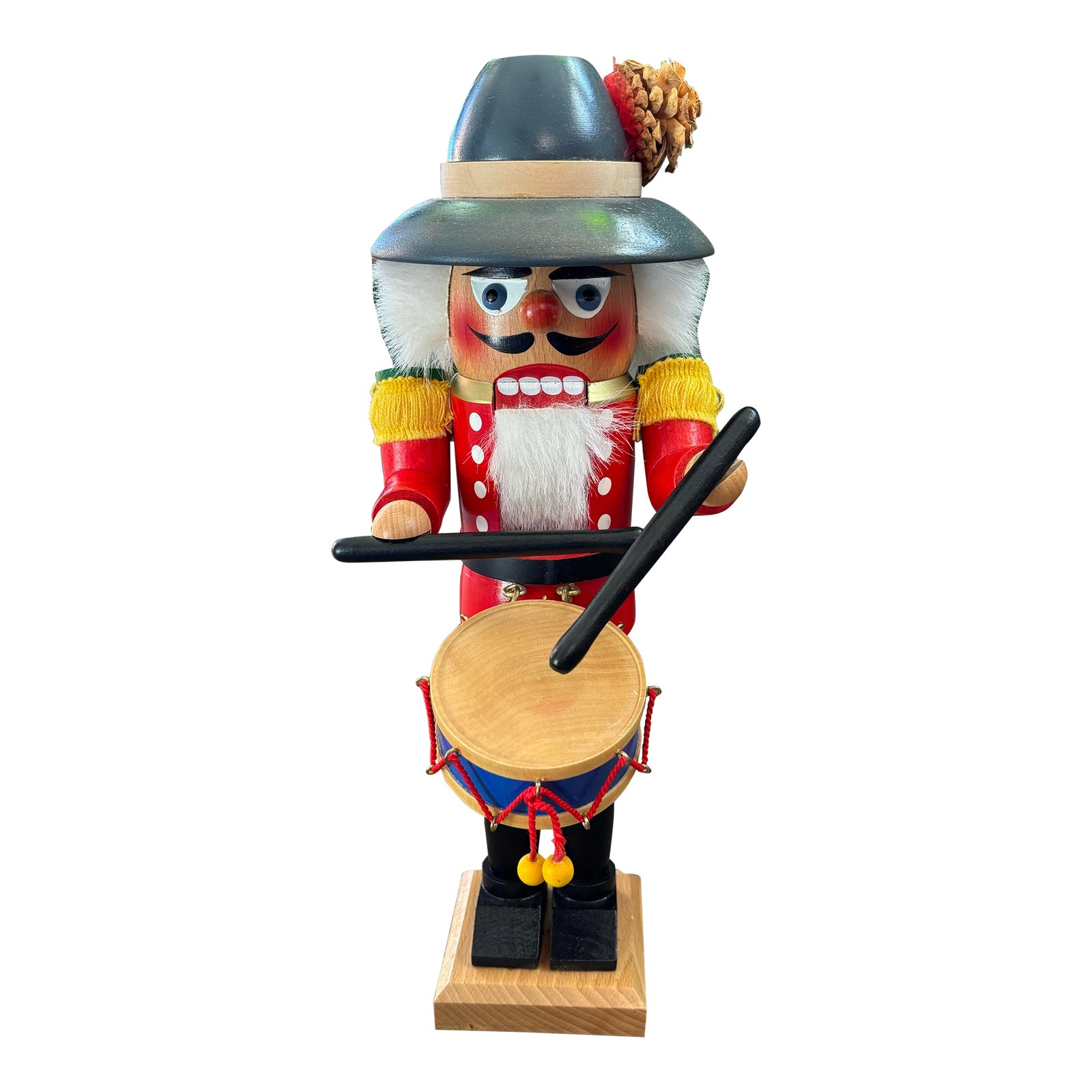 1980s German Steinbach 'Drummer Boy' Handcrafted Nutcracker | Chairish