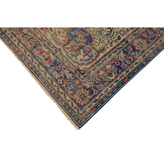 Vintage Turkish Beige Area Rug | Chairish