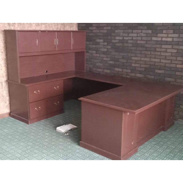 Kimball International Executive Office Desk Set | Chairish