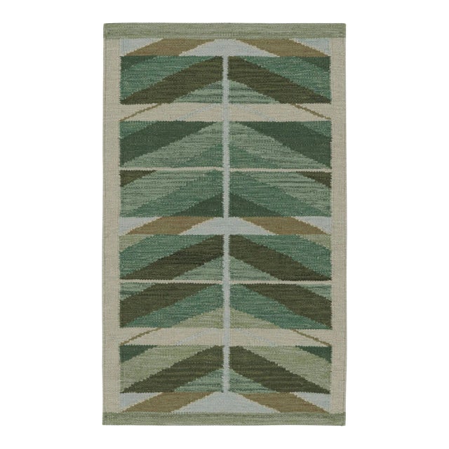 Rug & Kilim’s Scandinavian Style Kilim With Geometric Patterns in Tones ...
