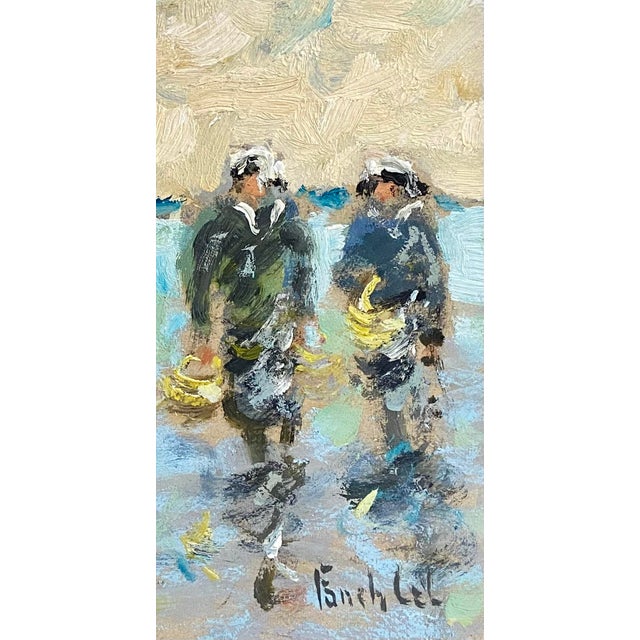 2010s Post-Impressionist Figurative Landscape French Oil/Gouache on ...