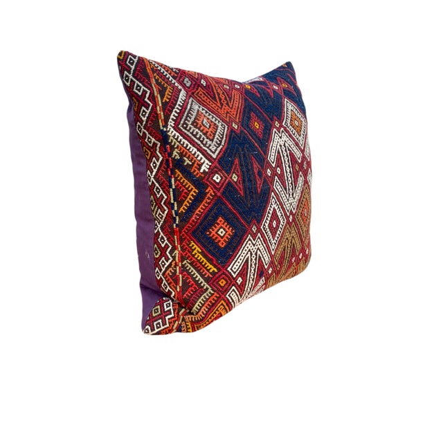 Late 20th Century Decorative Pillow Colourful Handmade Tribal Design ...