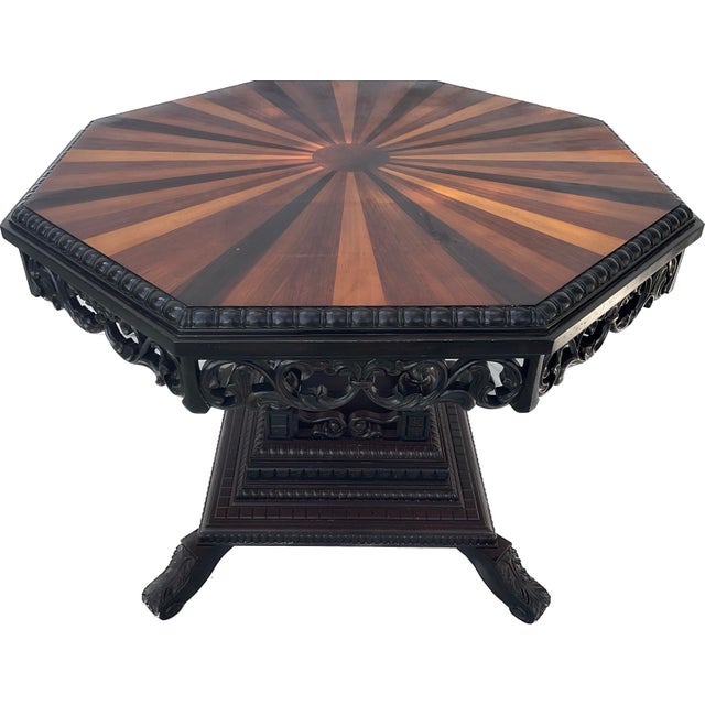 Anglo Indian Specimen Wooden Table | Chairish