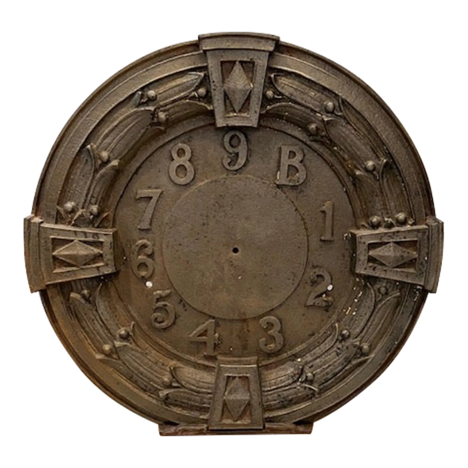 Nineteenth Century American Cast Iron Elevator Indicator Dial | Chairish
