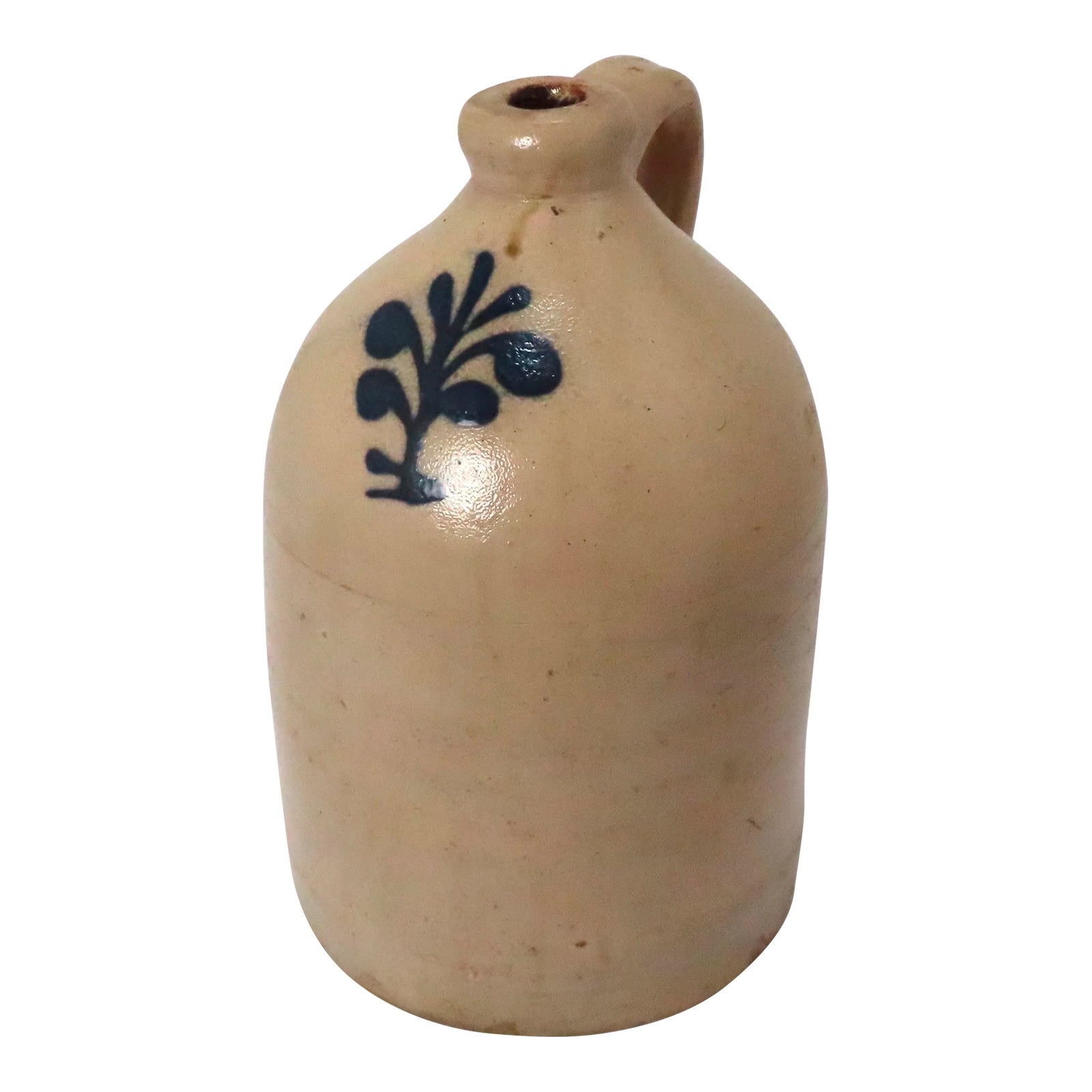 Antique Late 19th Century American Blue Decorated Stoneware 1 Gallon ...