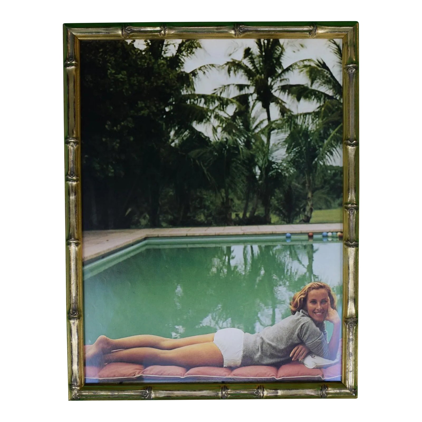 "Slim Aarons 'Alice Topping at Ned McLean's Pool' C1974 Framed Color ...