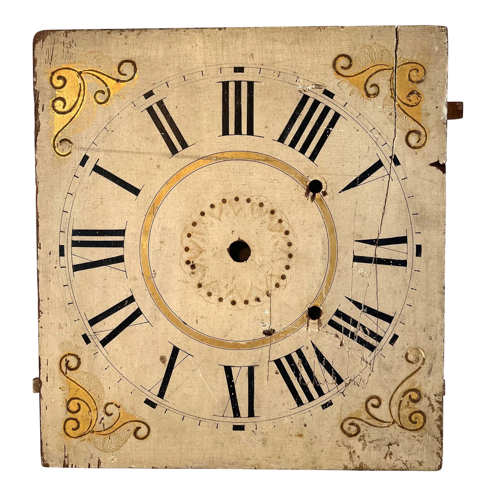 19th Cent. Wood Clock Face | Chairish