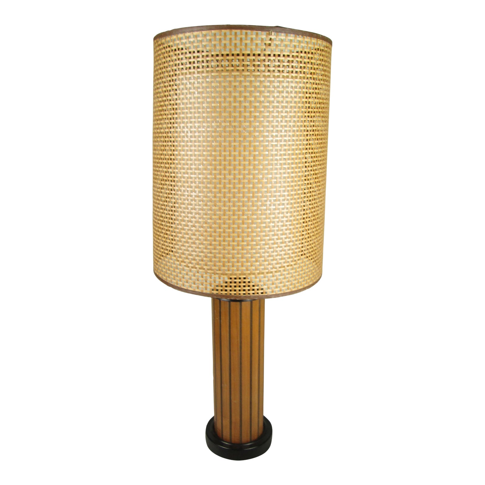 Mid 20th Century Mid Century Modern Gruvwood Lamp Walnut and Black ...