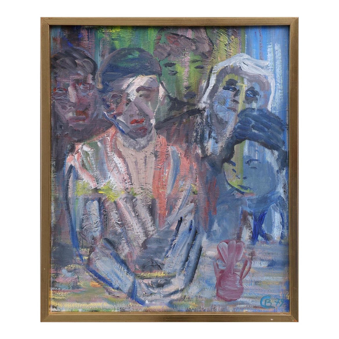 1979 Framed Oil Painting by Bo Cronquist | Chairish
