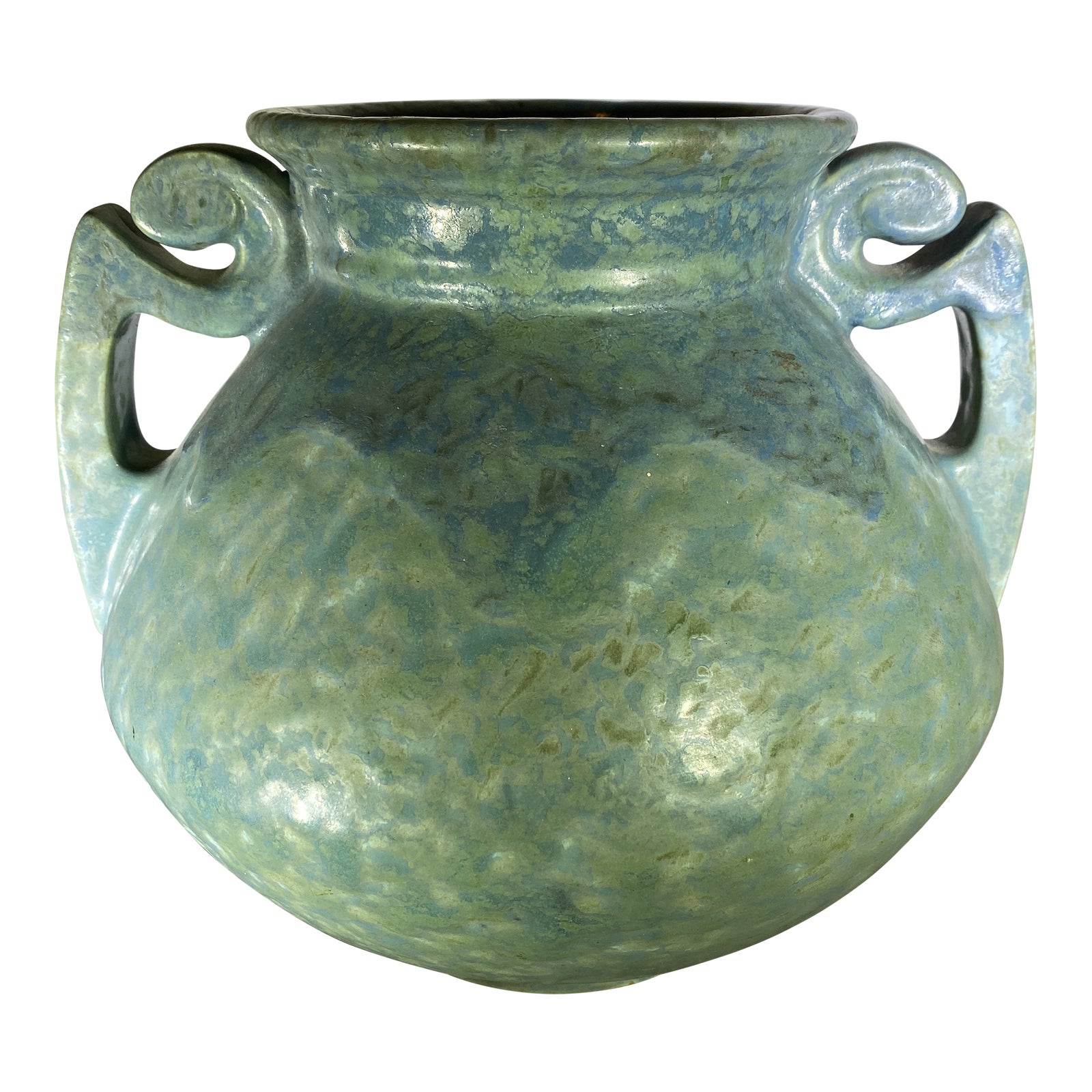 Early 20th Century Roseville Carnelian Vase | Chairish