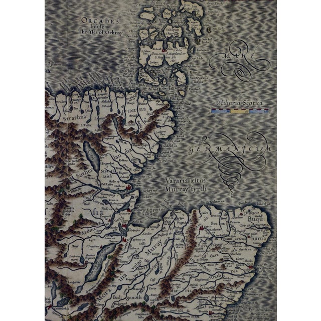 Gerard Mercator Northern Scotland: 16th Century Hand-colored Map by ...