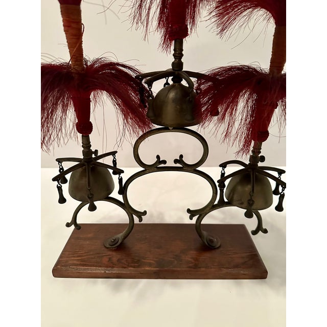 Victorian Sleigh Bell Sculpture With Horse Hair Decoration | Chairish