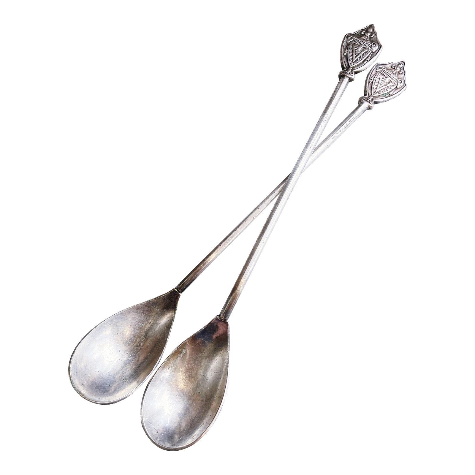 Antique Silver Plated Cocktail Spoons From Vanderbilt Hotel Nyc- Set of ...