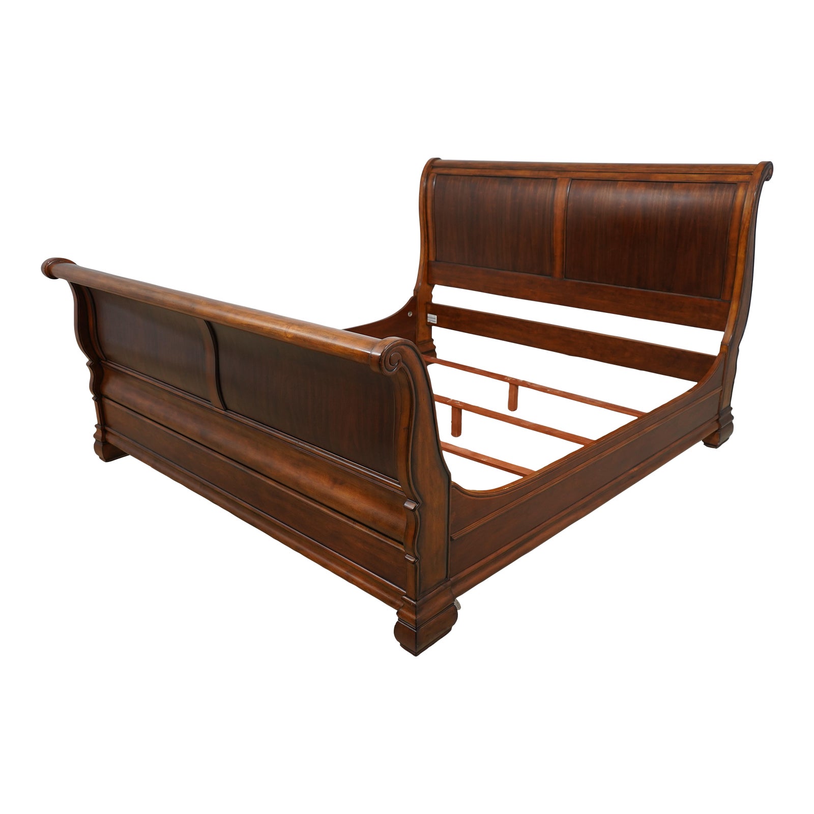 Ethan Allen Tuscany King Size Sleigh Bed | Chairish