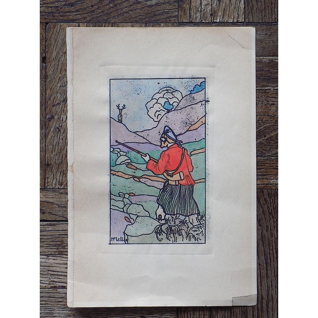 Antique Signed Hand Colored 19th Century Scottish Sporting Etchings ...