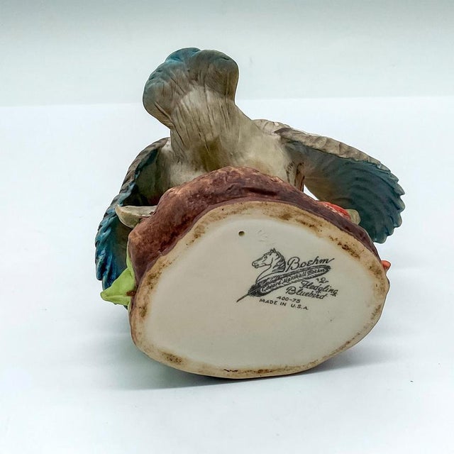 Mid-Century Boehm Porcelain Figurine, Fledging Bluebird | Chairish
