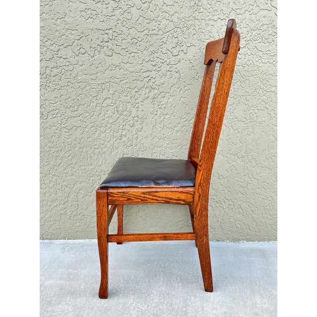Early 20th Century Antique Union City Chair Co. Splat Back Oak Chair ...