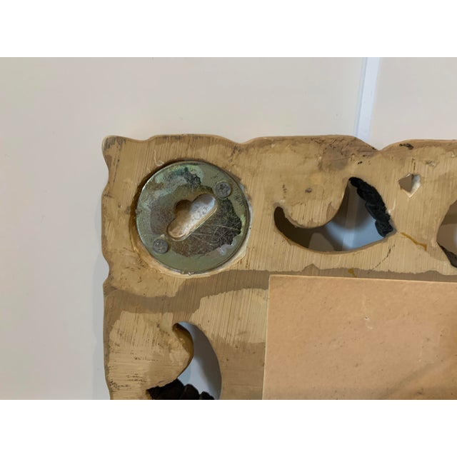 Vintage 1980s Elephant Diamond Shaped Wall Mirror | Chairish