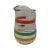 Vintage Anchor Hocking Multi Colored Stripe Pitcher Juice Pitcher Urn ...