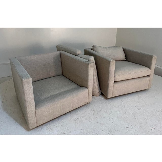 1970s Pair of Charles Pfister Chairs | Chairish